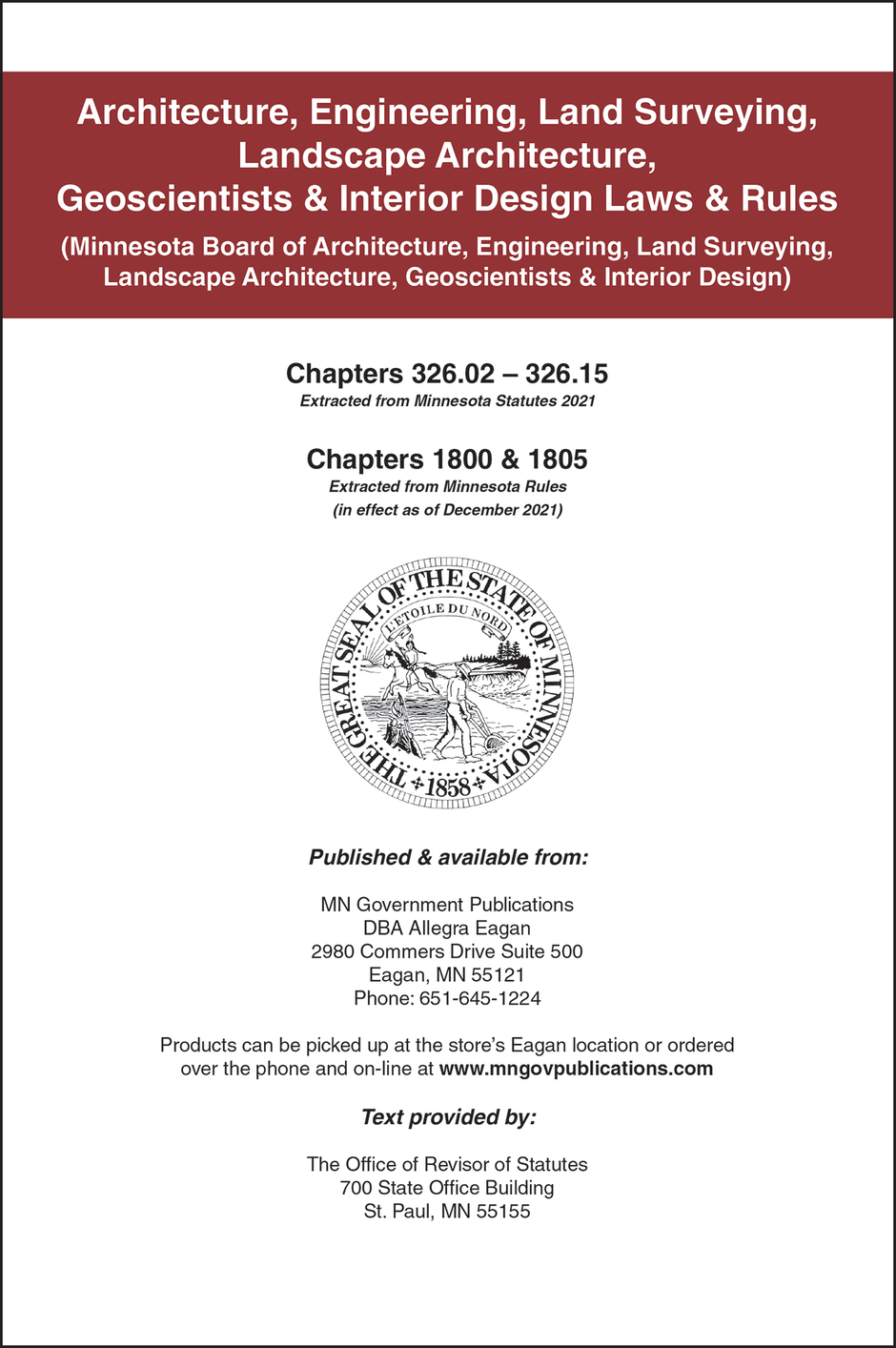 Building Codes – MN Government Publications